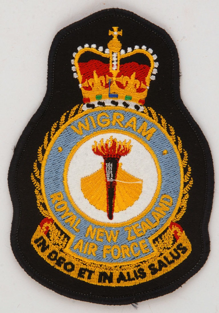 RNZAF Base Wigram Crest Patch - Air Force Museum of New Zealand