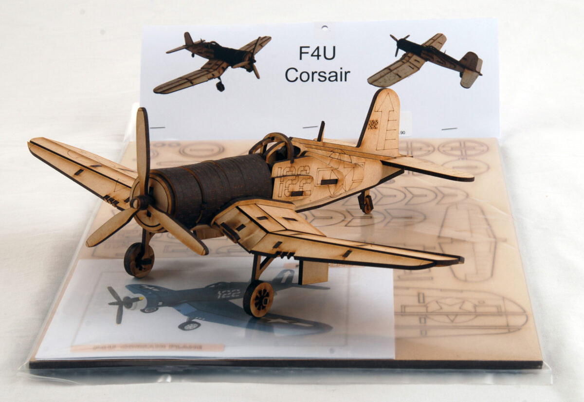 Wood Model Aircraft Kitset - F4U Corsair - Air Force Museum of New Zealand