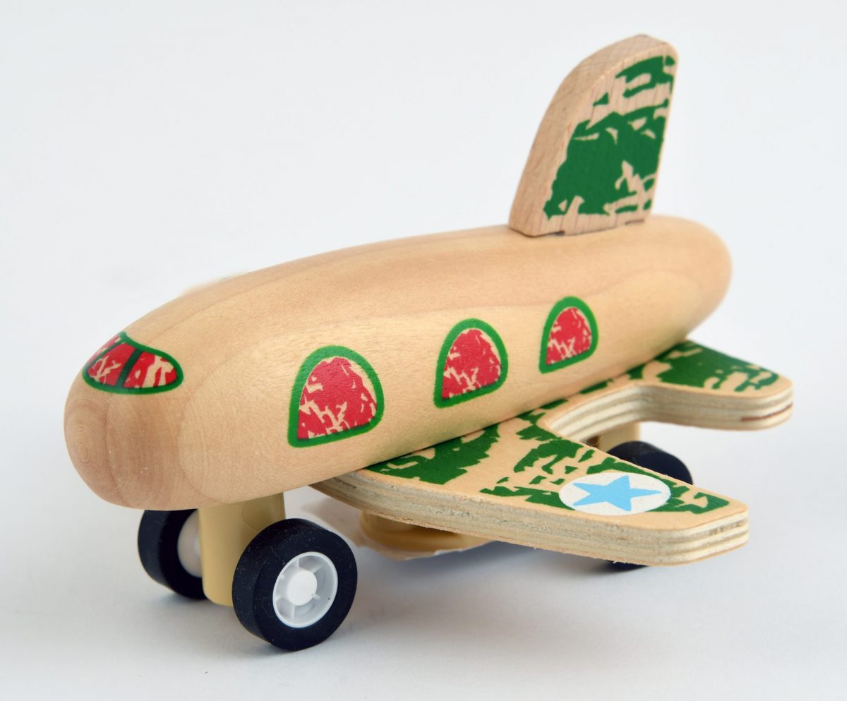 Small Wooden Pull-Back Plane - Air Force Museum of New Zealand